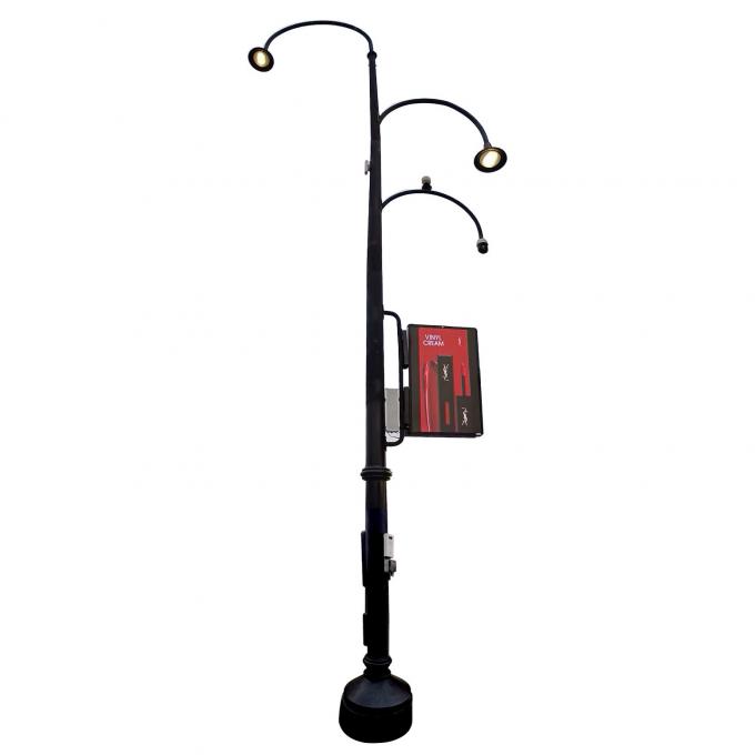 Tiang Pemasangan Kamera CCTV Lengan Tunggal Hot Dip Galvanized 4m Cctv Pole